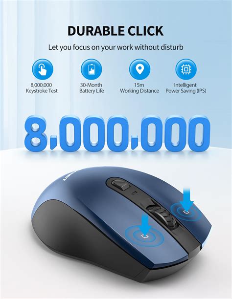 Snapklik TECKNET Wireless Mouse 6 Level Adjustable 4800 DPI