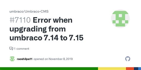 Error When Upgrading From Umbraco To Issue Umbraco