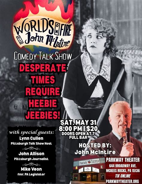 John Mcintire Comedy Show The Parkway Theater