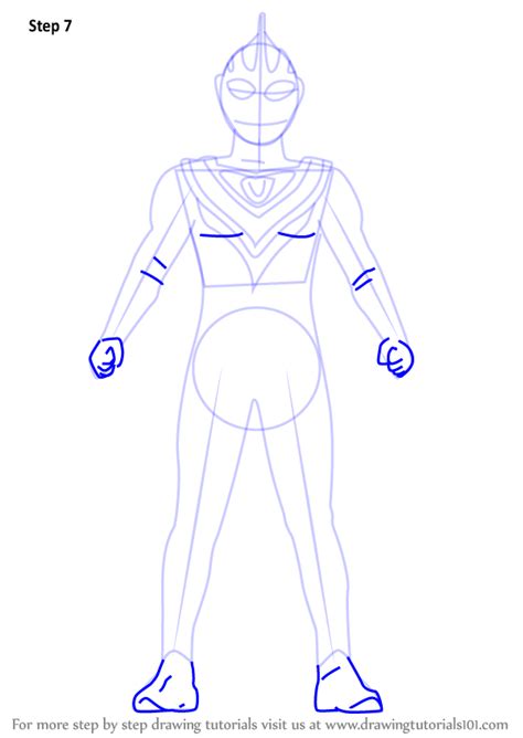 How To Draw Ultraman Gaia Ultraman Step By Step