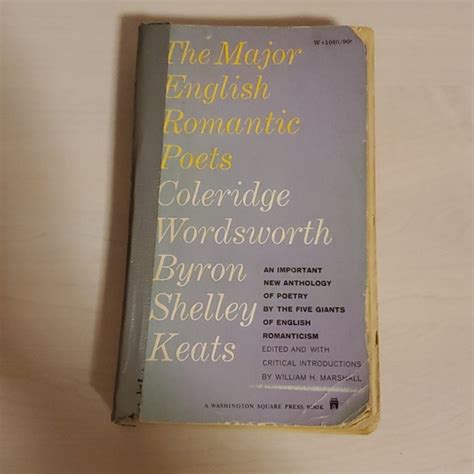 William H Marshall Accents The Major English Romantic Poets