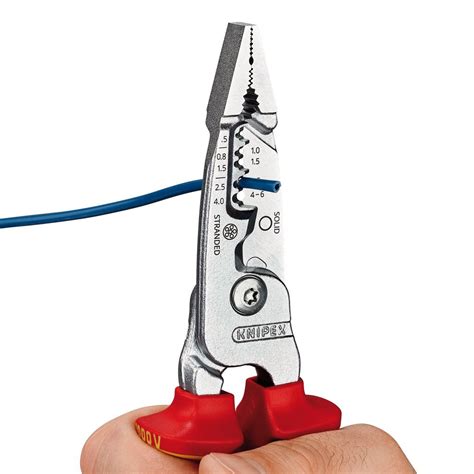 Knipex 13 76 200 Me Vde Wire Stripper With Multi Component Grips 200mm