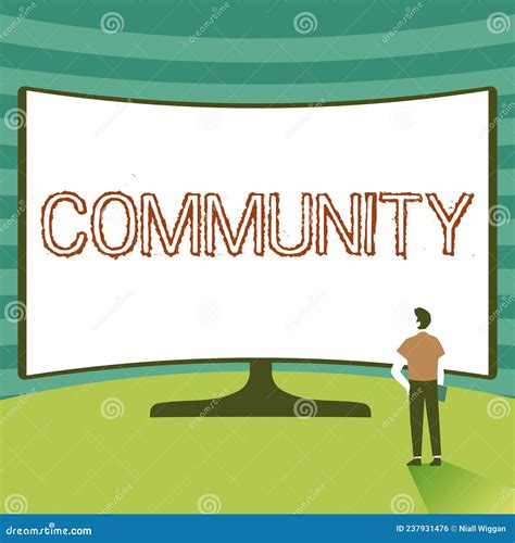 Sign Displaying Community Business Showcase Specific Population With A Common Characteristics