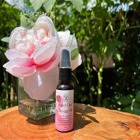 Breast Massage Oil Gentle Self Care Oil Natural Lymphatic Drainage