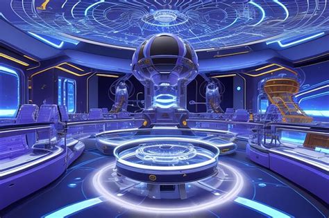 Premium Ai Image Cosmic Strings Futuristic Science Lab