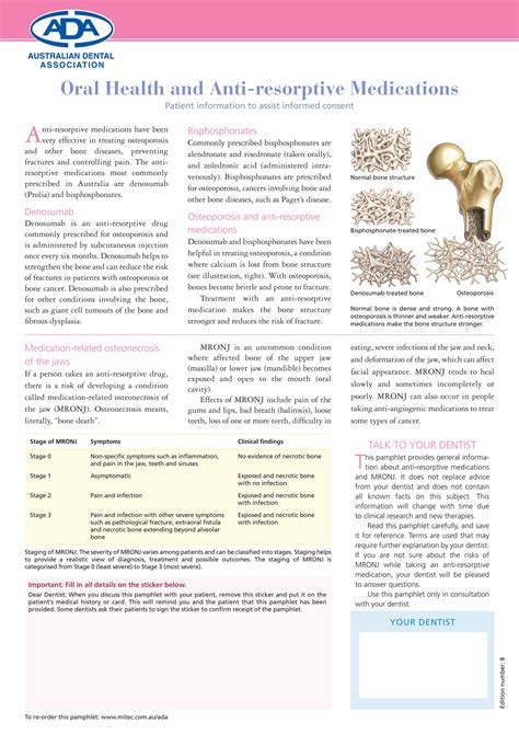 Ada Patient Education Pamphlets For Dentists Mi Tec Medical Publishing
