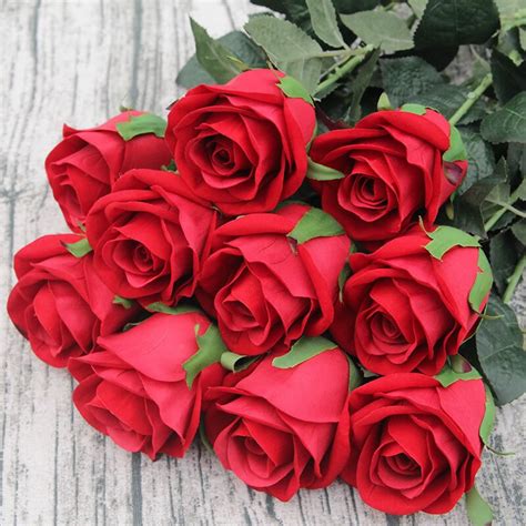 Kyunovia 72cm Single Rose Stem Artificial Silk Flo Grandado