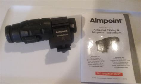 Aimpoint 3x Magnifier For Flat Top Rails W Twist Mount And W Ard Killflash 575 5 00 Parts And