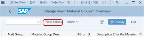 How To Define Material Groups In SAP S 4Hana SAP Tutorials