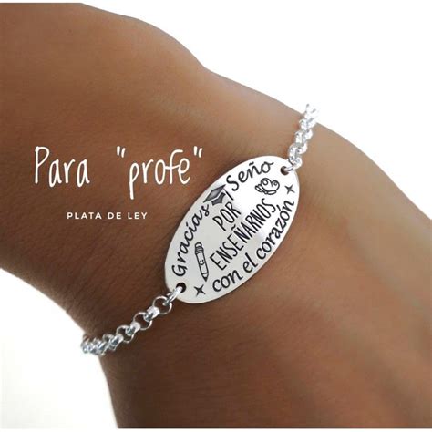 Pulsera Enseñar es dejar huella Regalos para maestras