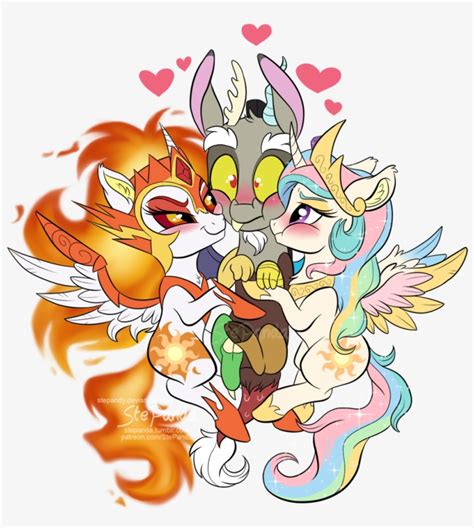 Daybreaker And Celestia X Discord By Stepandy Mlp Daybreaker Vs Solar