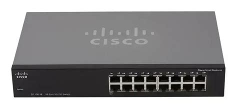 Cisco 16 Port 10 100 Desktop Switch Sf100d 16 Eu