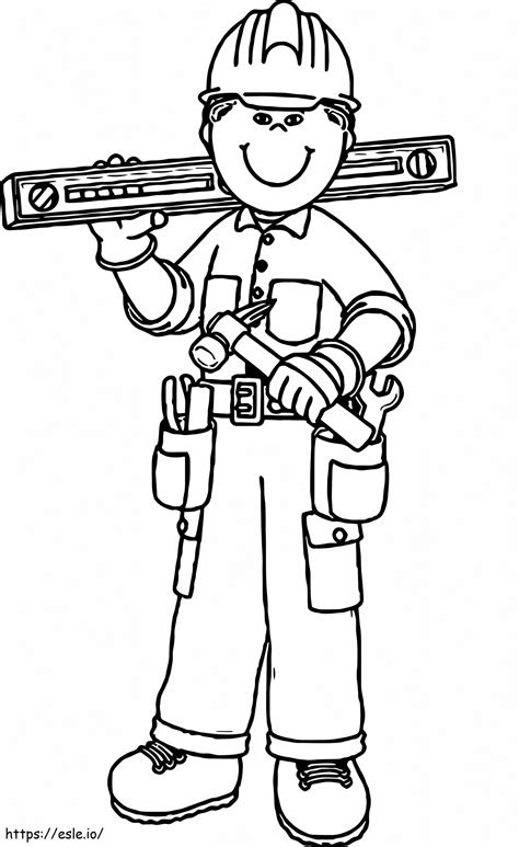 Carpenter 9 Coloring Page