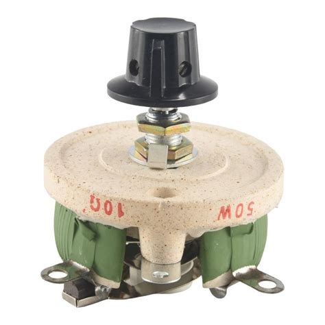 50w 10 Ohm Ceramic Potentiometer Variable Taper Pot Resistor Rheostat