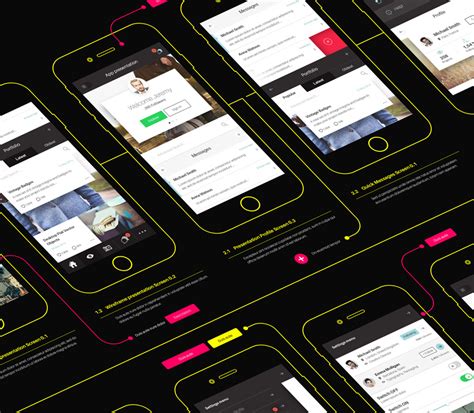 Mobile IOS Wireframe App Stencil V1 Pixeden Club