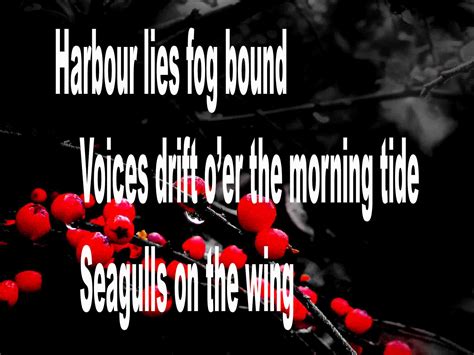 Poetry Haiku Harbour Lies Fog Bound A Poem By Goff James Art