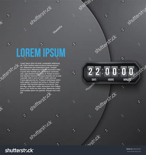 Background Coming Soon Countdown Timer Vector Vetor Stock Livre De Direitos 280207697