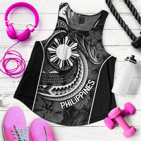 Philippines Filipinos Custom Personalised Women Tank Sun Tribal