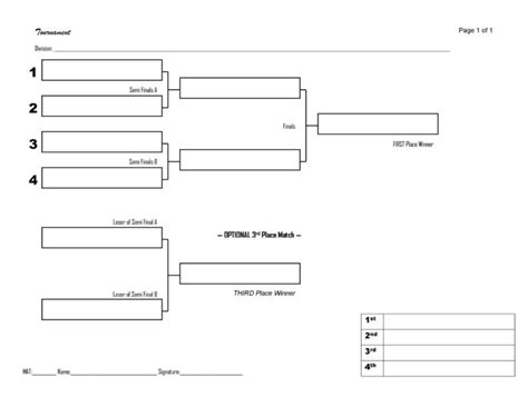 34 Blank Tournament Bracket Templates 100 FREE ᐅ TemplateLab