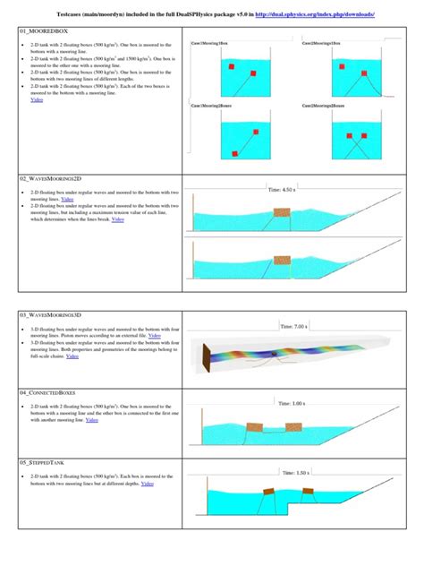 Testcases Mainmoordyn Included In The Full Dualsphysics Package V50