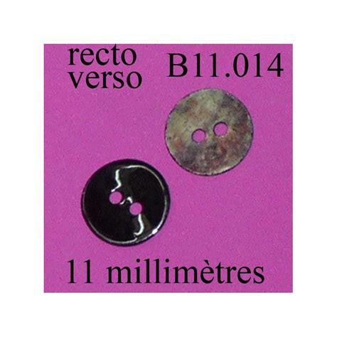 Bouton Mm Couleur Noir Et Nacre Mercerie Extra
