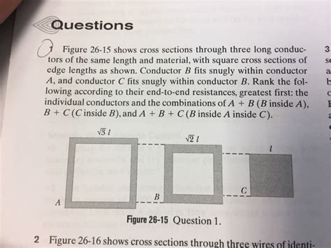 Solved Shows Cross Sections Through Three Long Conductors Of