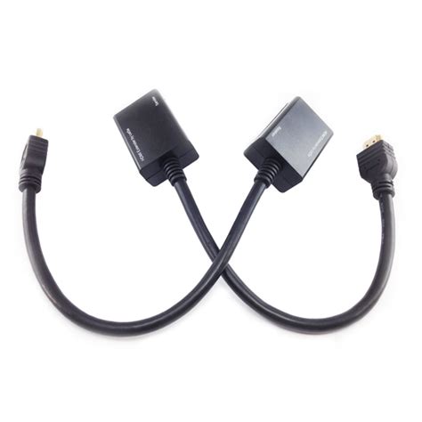 Extensor HDMI 30 Metros Via Cabo Cat5 Cat6 Rj45 PIG TAIL DK168 30m