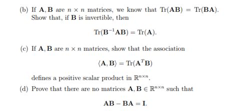 solved 3 let a a be an n x n matrix with real entries we