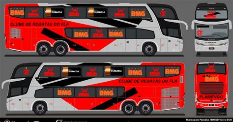 ROCHA DESENHOS ÔNIBUS DO FLAMENGO NOVOS PATROCINADORES