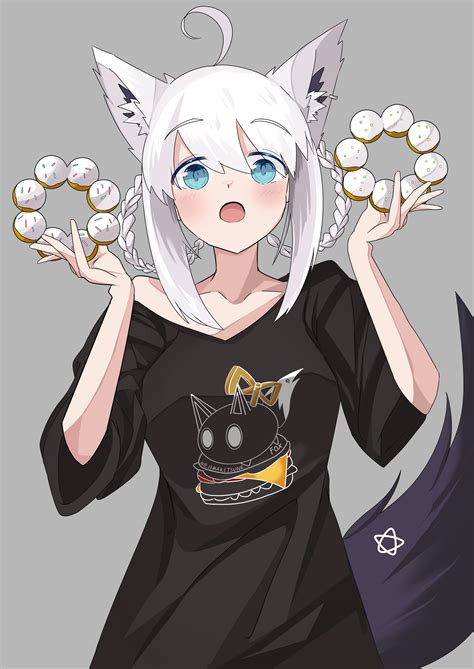 Shirakami Fubuki Shirakami Fubuki And Nejima Kitsune Hololive Drawn