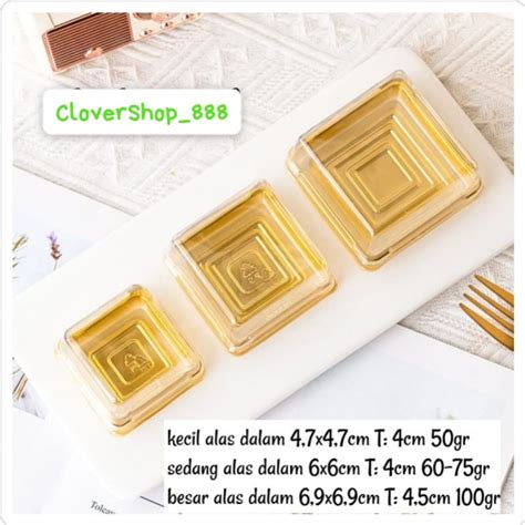 Jual 50pcs Tray Tutup Mooncake Besar Tray Mika Tutup Besar Box Kue