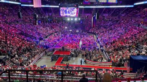 Trump Rally At Nassau Coliseum Packed With Crowd