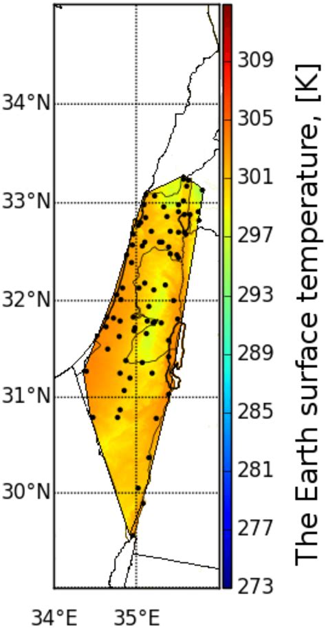 Example For The Temperature Interpolation Using Kriging Interpolation