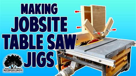 Easy Jigs To Make For A Jobsite Table Saw Easy Woodworking Project