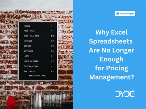 why excel spreadsheets are no longer enough for pricing management dydc