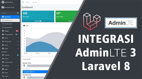 Integrasi Adminlte Dengan Laravel 8 Youtube