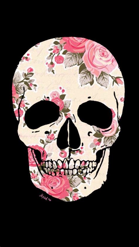 Floral Skull Wallpapers Top Free Floral Skull Backgrounds