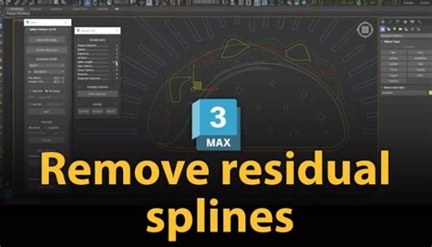 How To Remove Residual Splines In 3dsmax With Spline Cleaner Cgtricks