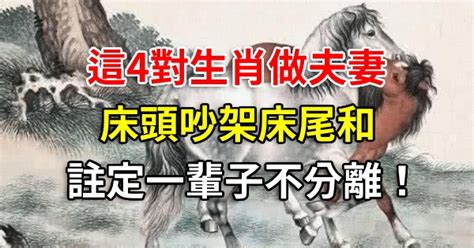 這4對生肖做夫妻，床頭吵架床尾和，註定一輩子不分離！ 有錢人這麼想