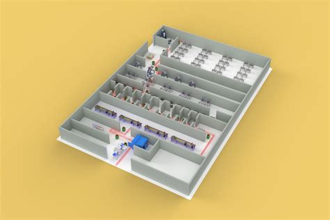 Layout Workshop Line Factory Industrial Floor Plan Production 3d Turbosquid 2213791