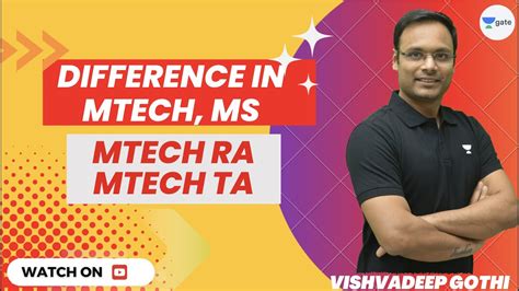 Difference In Mtech Ms Mtech Ra Mtech Ta Must Watch Vishvadeep