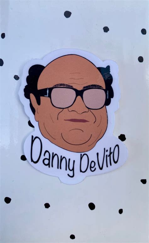 Danny Devito Vinyl Sticker Water Resistant Scratch And Fade Proof Water Bottle Sticker