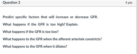 Solved Question 3 4 Pts Predict Specific Factors That Will