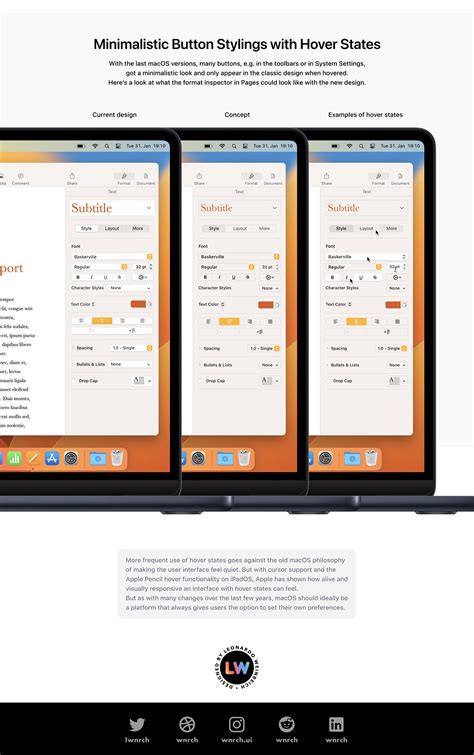 Concept For Three MacOS Tweaks On Behance