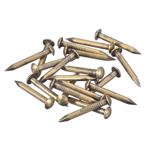 Uxcell 20 Pack Small Tiny Nails 2 8x25mm Dxl Tiny Brass Nails Hardware Nails Small Nail Bronze