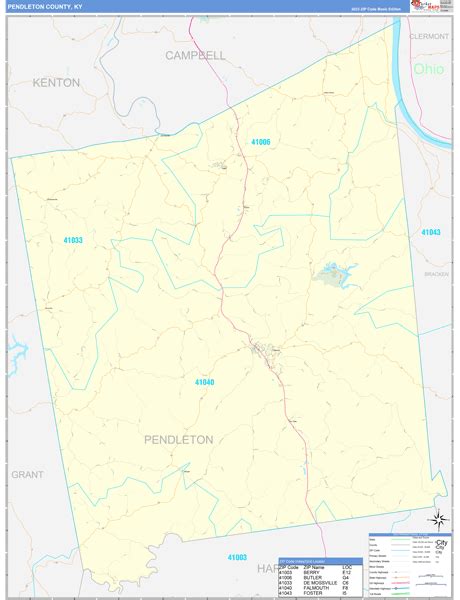 Maps Of Pendleton County Kentucky