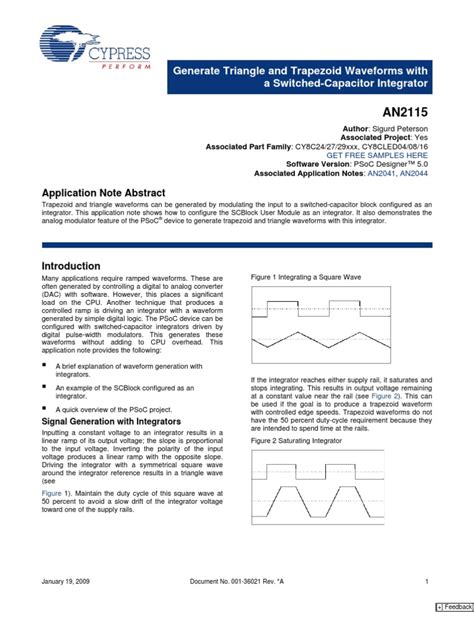 triangular wave generation using psoc pdf modulation analogue