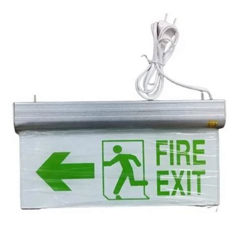 Stainless Steel Rectangular LED Exit Sign Board Board Thickness Mm In Ghaziabad