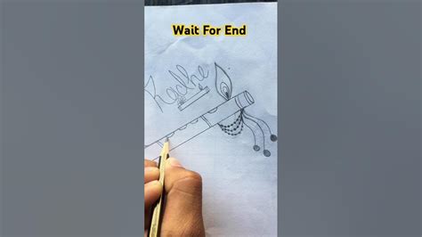 New Draw 🏻 Basuri Krishn Ki Basuri Drawing Shortfeed Art Basuri Youtubeshorts Trending