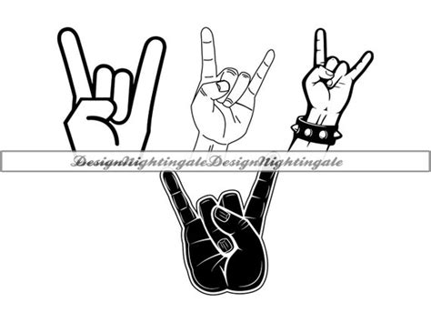 Devil Horns Hand Clip Art